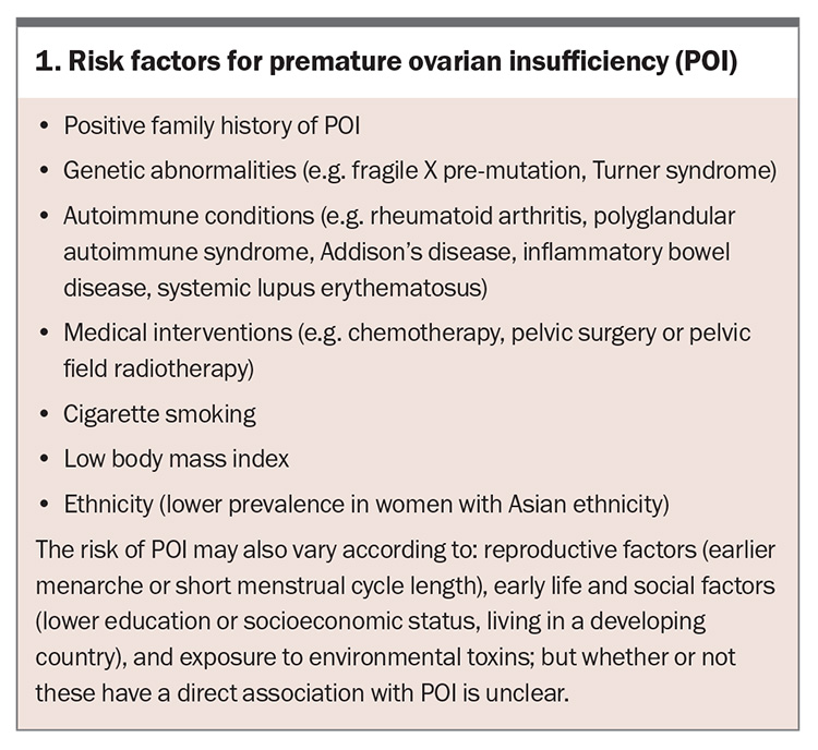 Premature ovarian insufficiency: recommendations from the new ...
